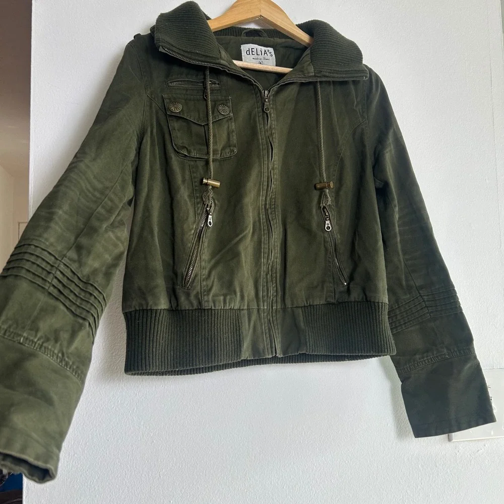 dELiA*s | Jackets & Coats | Vintage Y2k Delias Utility Bomber Jacket ...